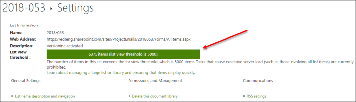 How to Fix the 5000 Item Limit Error Message in Classic #SharePoint ...