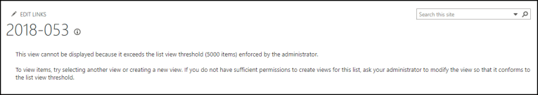 How to Fix the 5000 Item Limit Error Message in Classic #SharePoint ...