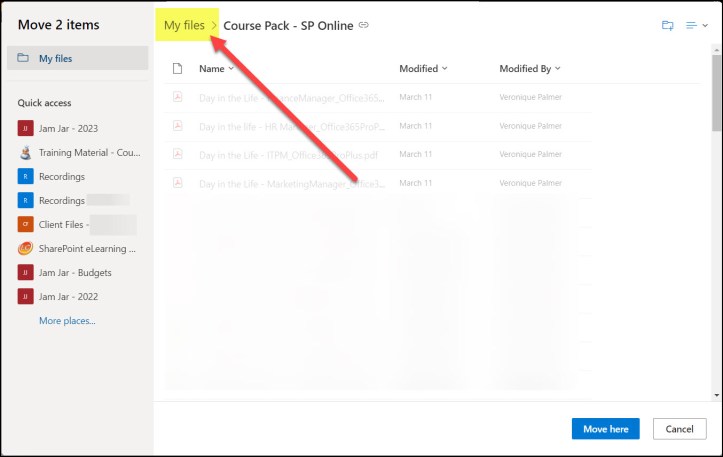 Work-Around for Move To / Copy To Function in SharePoint Online – Views ...