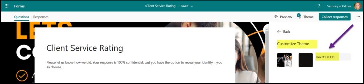 New Formatting Options for Microsoft Forms – Views from Veronique