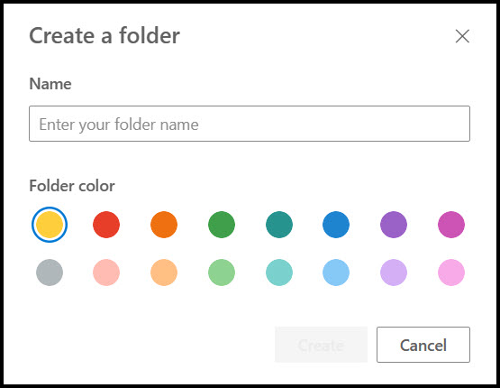 Coloured Folders in SharePoint and OneDrive – Views from Veronique